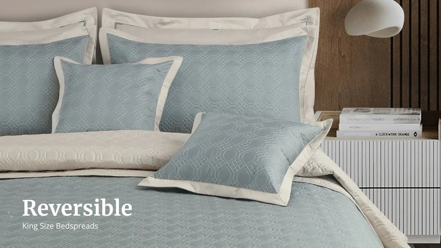 Create a Sleek Look with Solid Reversible King Size Bed Covers | Malako ...