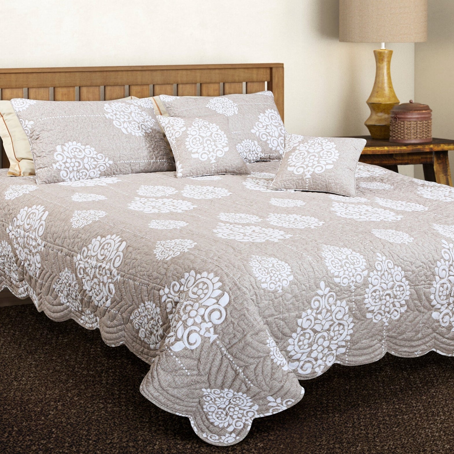 Cotton Quilted Bed Covers Online India, 18% Off On Luxury Bedspreads ...
